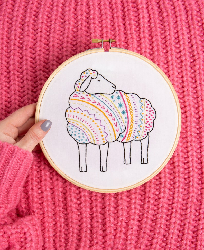 Sheep PDF Embroidery Pattern - Instant Digital Download - Etsy
