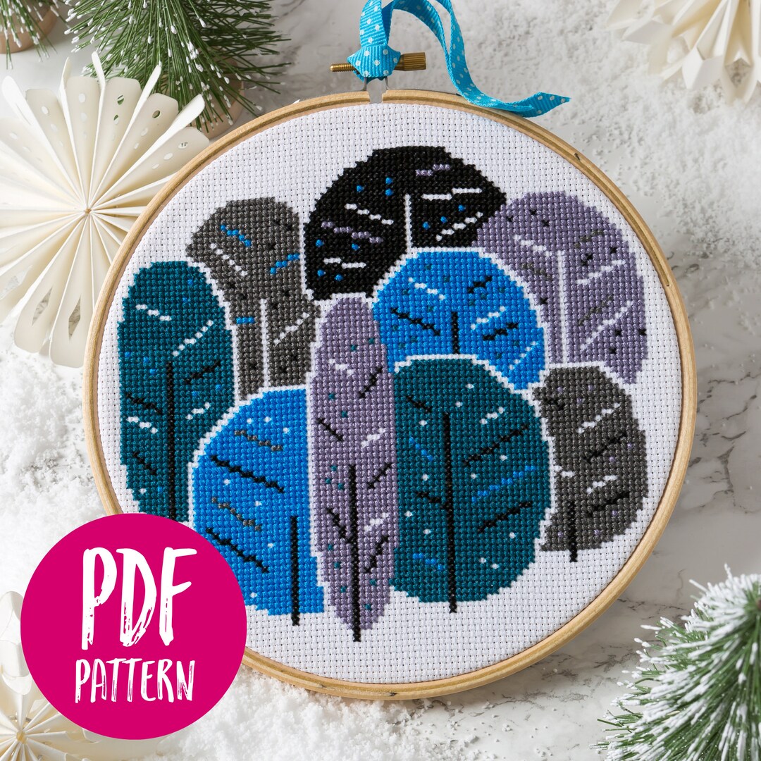 Winter Trees Cross Stitch PDF Pattern - Instant Digital Download - Etsy