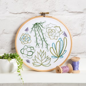 Succulents PDF Embroidery Pattern - Instant Digital Download - Etsy