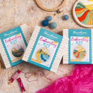 Highland Hike Mini Embroidery Kit - Satin Stitch - Scotland Craft Kit ...