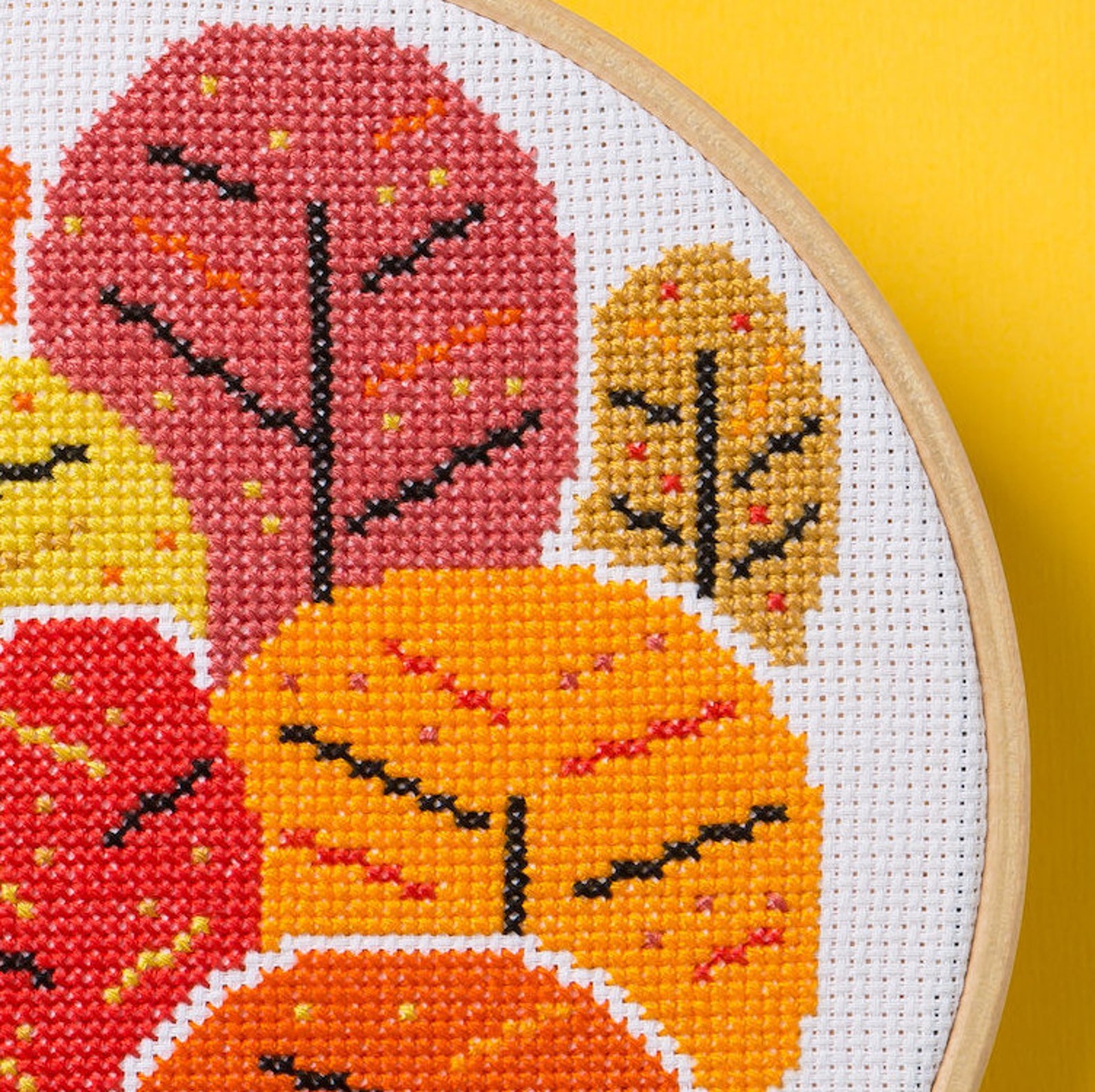 Autumn Trees Cross Stitch PDF Pattern - Instant Digital Download - Etsy