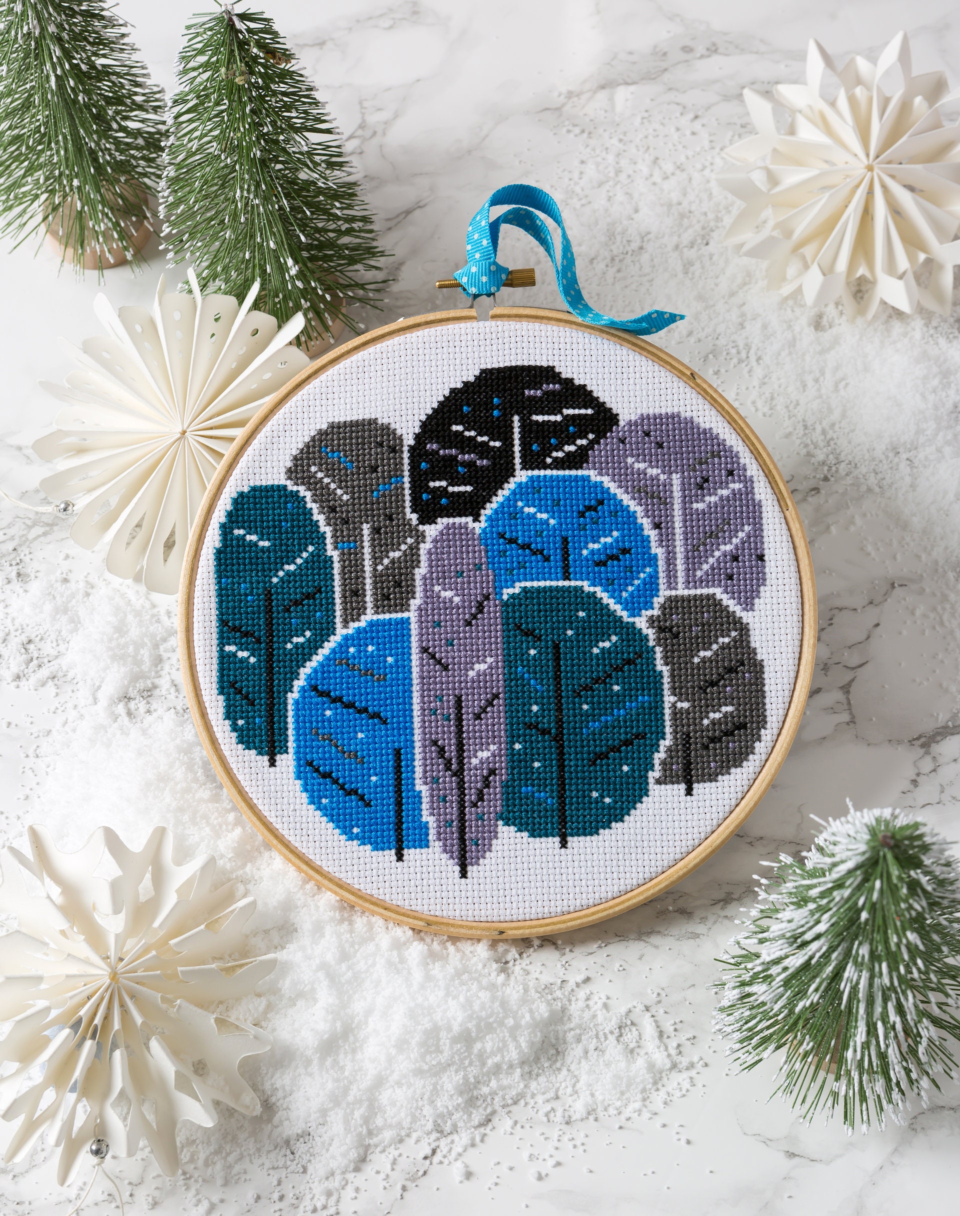 Winter Trees Cross Stitch PDF Pattern - Instant Digital Download - Etsy