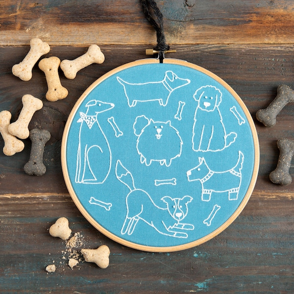 Dog Embroidery Pattern - Etsy