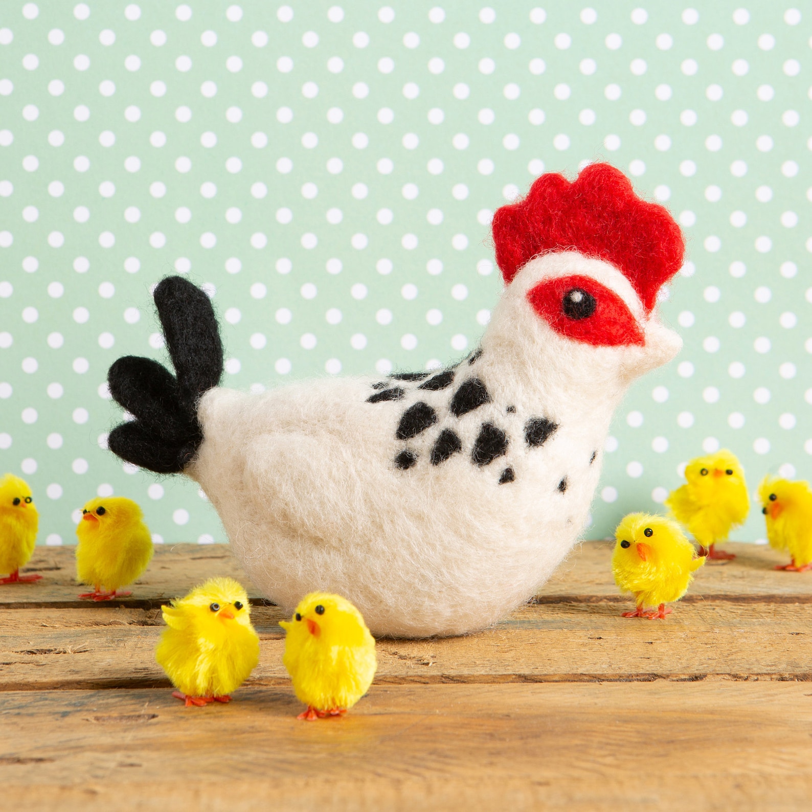 Sussex Chicken Needle Felting Kit Beginners Needle Felting Kit Needle ...