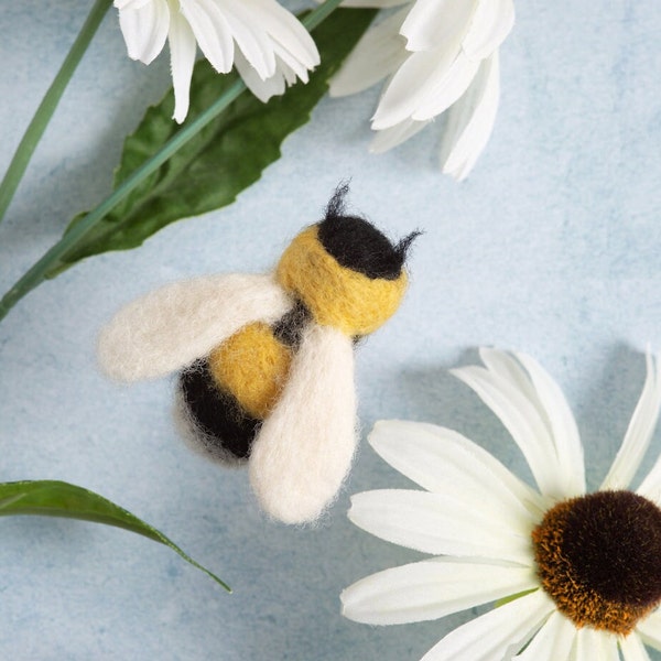 Needle Felted Bee - Etsy