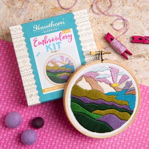 Highland Hike Mini Embroidery Kit - Satin Stitch - Scotland Craft Kit ...