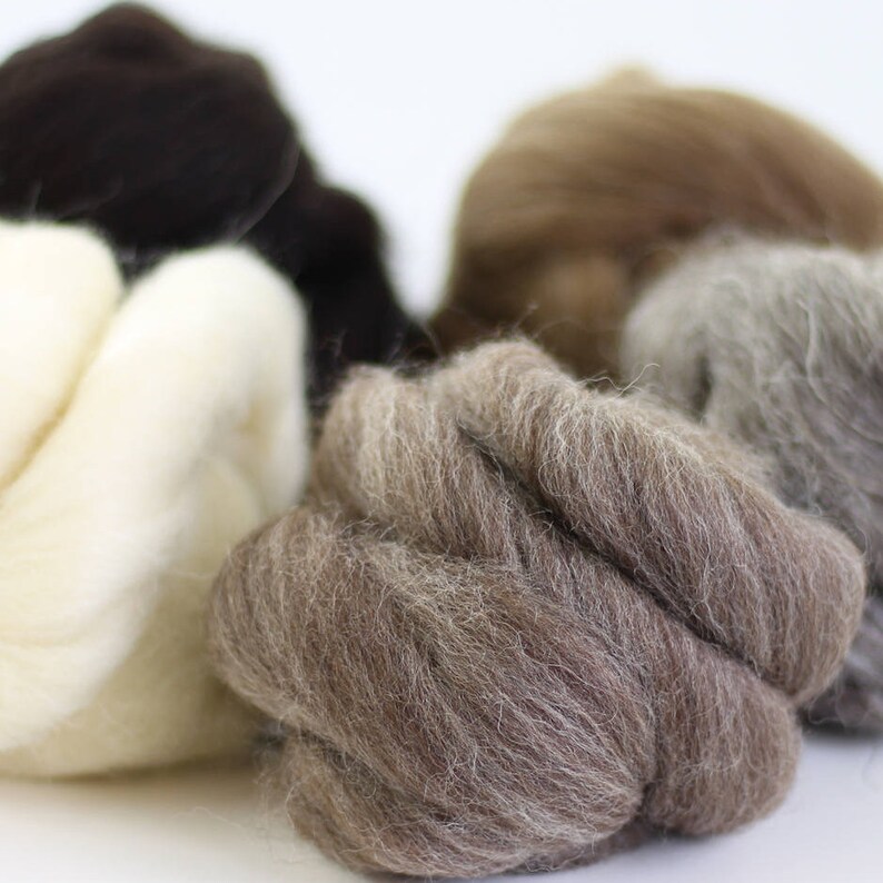 British Breeds No.2 Wool Bundle for Needle Felting : British Wool ...