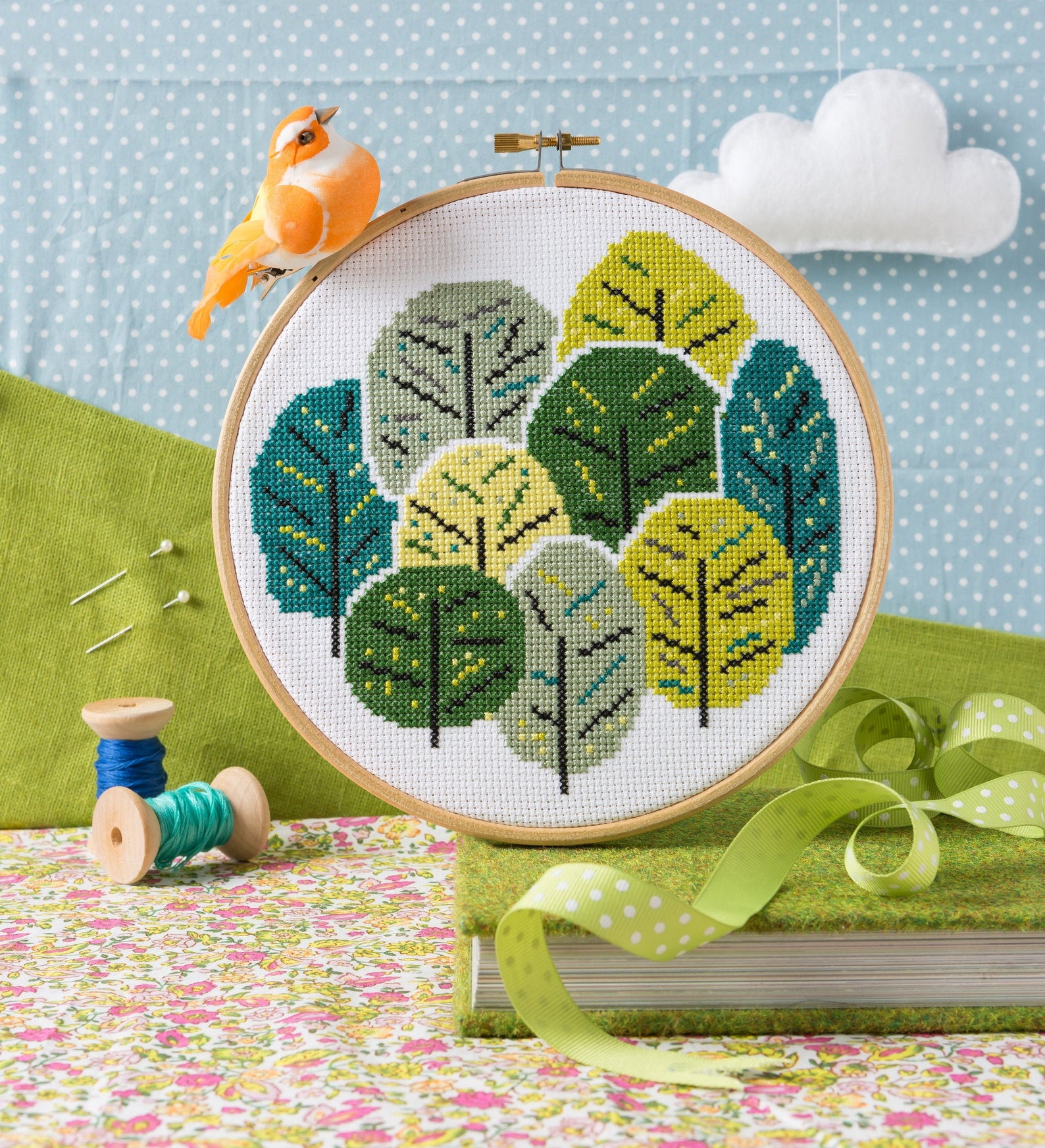 Summer Trees Cross Stitch Kit Cross Stitch for Beginners - Etsy UK