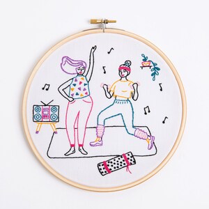 Dancing PDF Embroidery Pattern - Move Wonderful Women Embroidery Design ...
