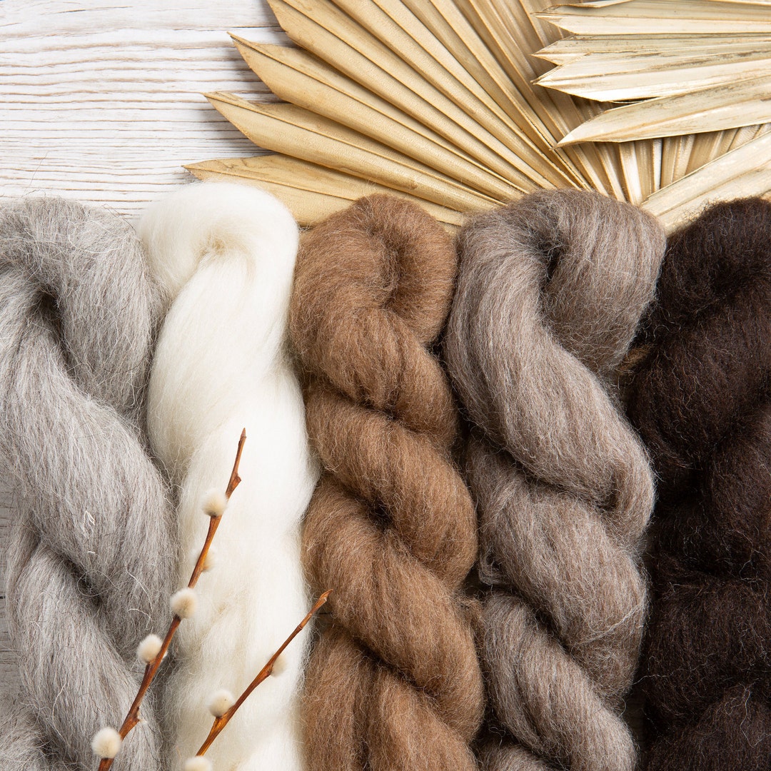 British Breeds Needle Felting Wool Bundle No.2 - Wool for Fibre Crafts ...
