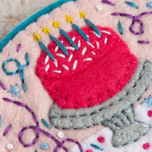 Happy Birthday Felt Craft Kit Brooch Craft Kit Handmade - Etsy