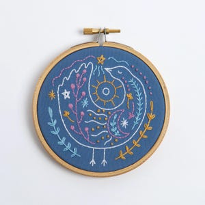 Celestial Bird PDF Embroidery Pattern - Instant Digital Download - Etsy