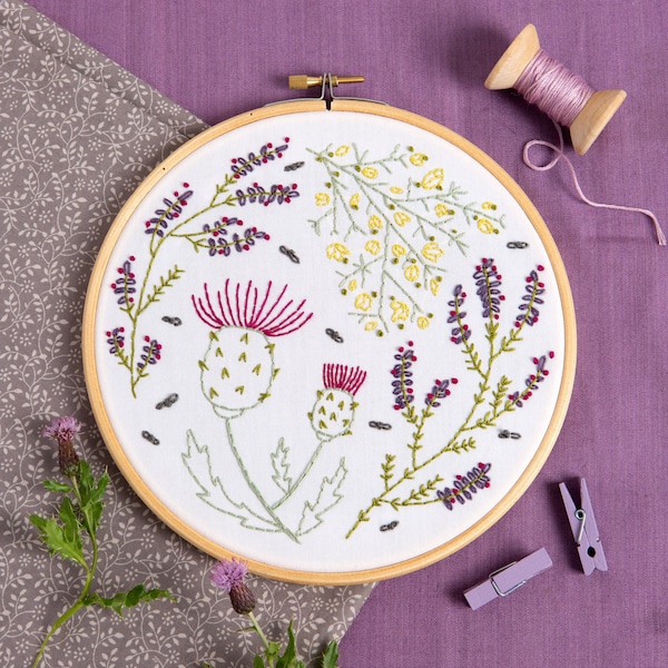 Thistle Embroidery Pattern - Etsy