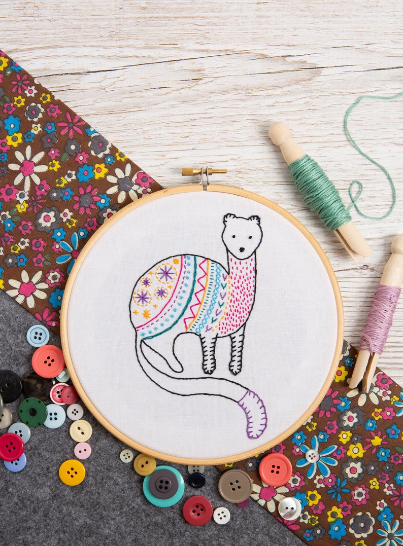 Stoat PDF Embroidery Pattern - Instant Digital Download - Etsy