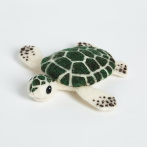 Baby Sea Turtle Needle Felting Kit Beginners DIY Craft Set British Wool ...