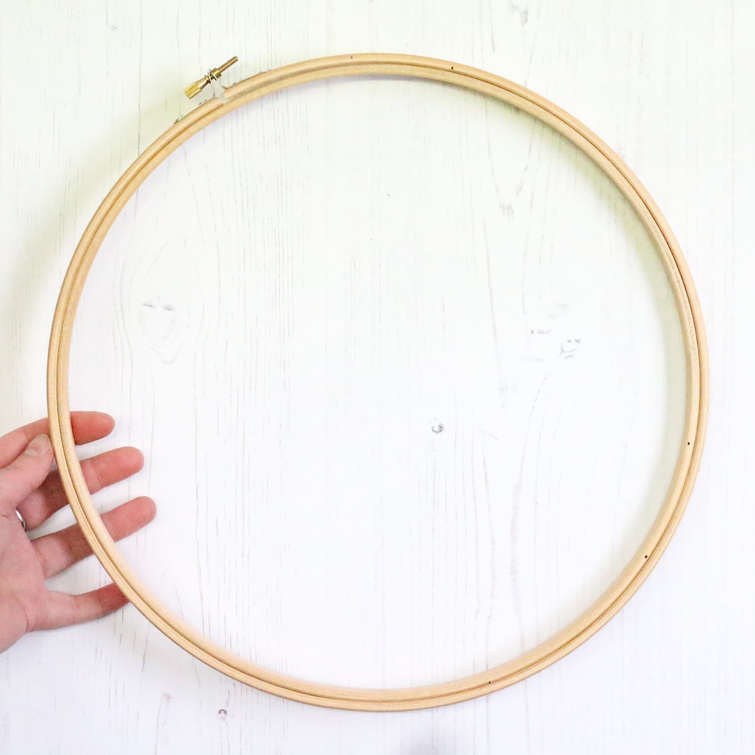 Wooden Embroidery Hoop 12" / 30cm Large Embroidery Ring With Brass ...