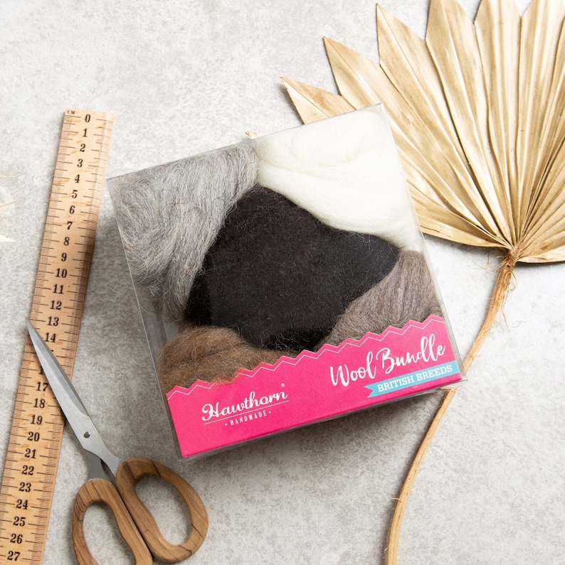 British Breeds No.2 Wool Bundle for Needle Felting : British Wool ...