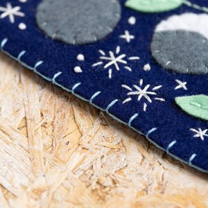 Celestial Pennant Felt Craft Kit - Beginner DIY Craft Set - Moon Phases ...