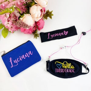 School Mask, Mask for Kids, Mask for School, Personalized School Mask ...