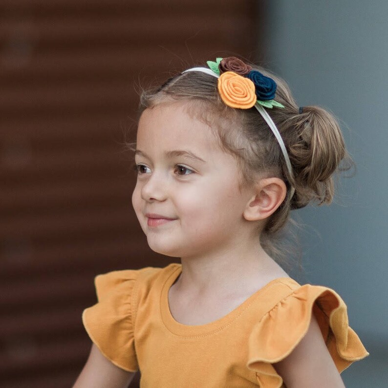 Gold Headband Brown headband Navy Headband Fall Headband | Etsy