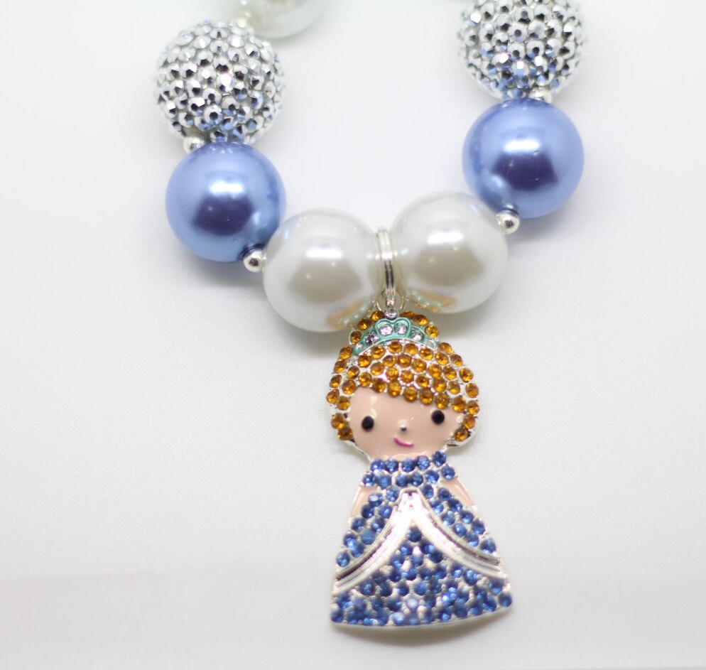 Cinderella Necklace, Cinderella Bubblegum Necklace, Cinderella Birthday ...