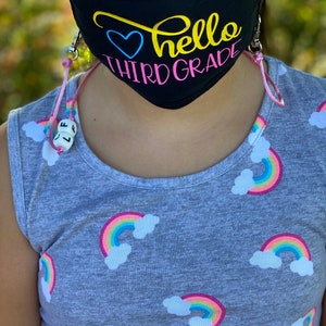 School Mask, Mask for Kids, Mask for School, Personalized School Mask ...
