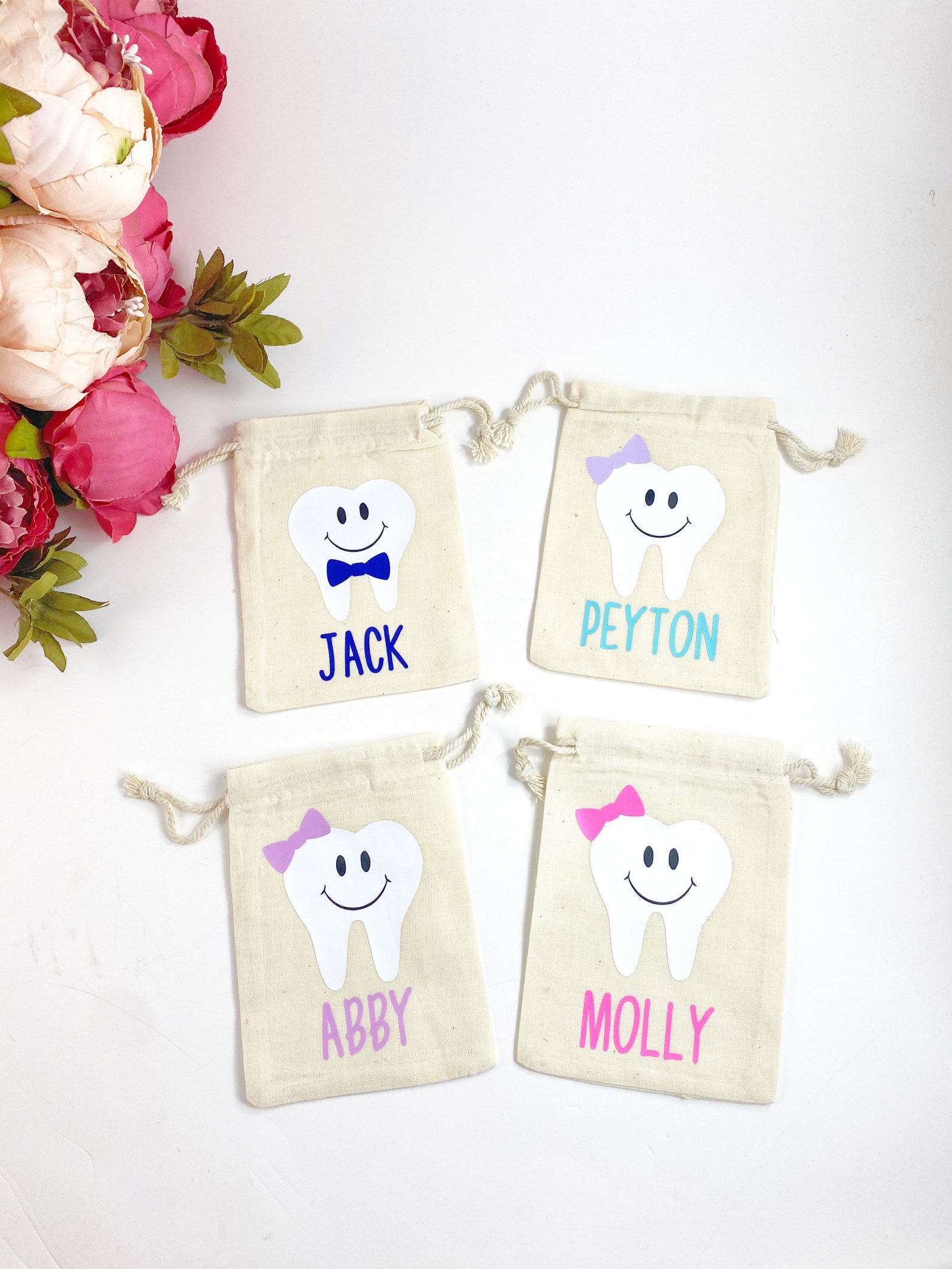 Tooth Fairy Bag Personalized Tooth Fairy Bag Tooth Holder - Etsy