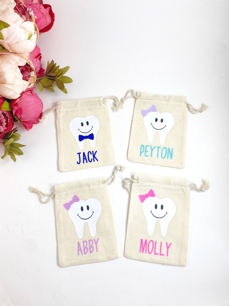 Tooth Fairy Bag Personalized Tooth Fairy Bag Tooth Holder - Etsy