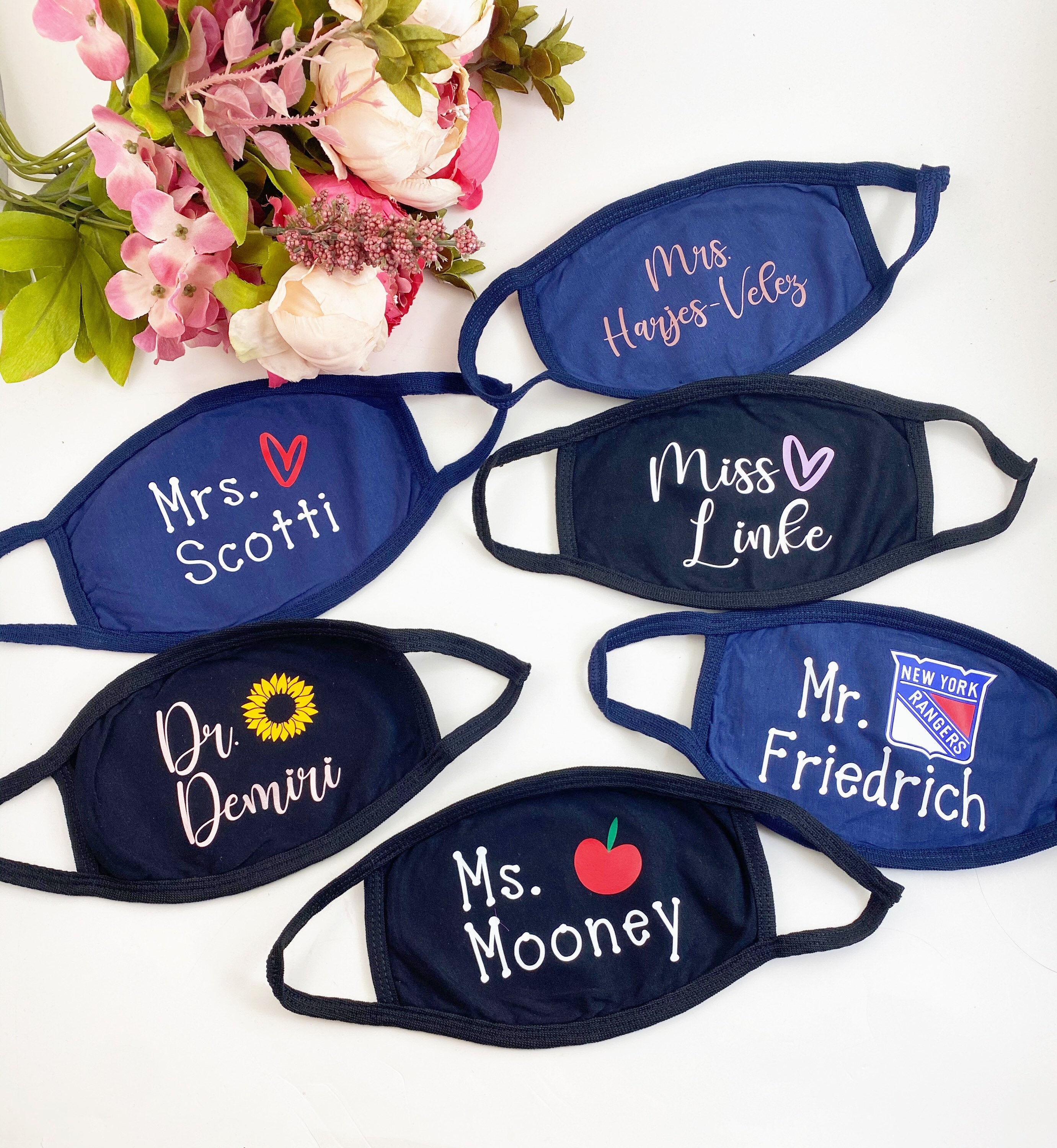 Teacher face mask personalized teacher mask School mask | Etsy