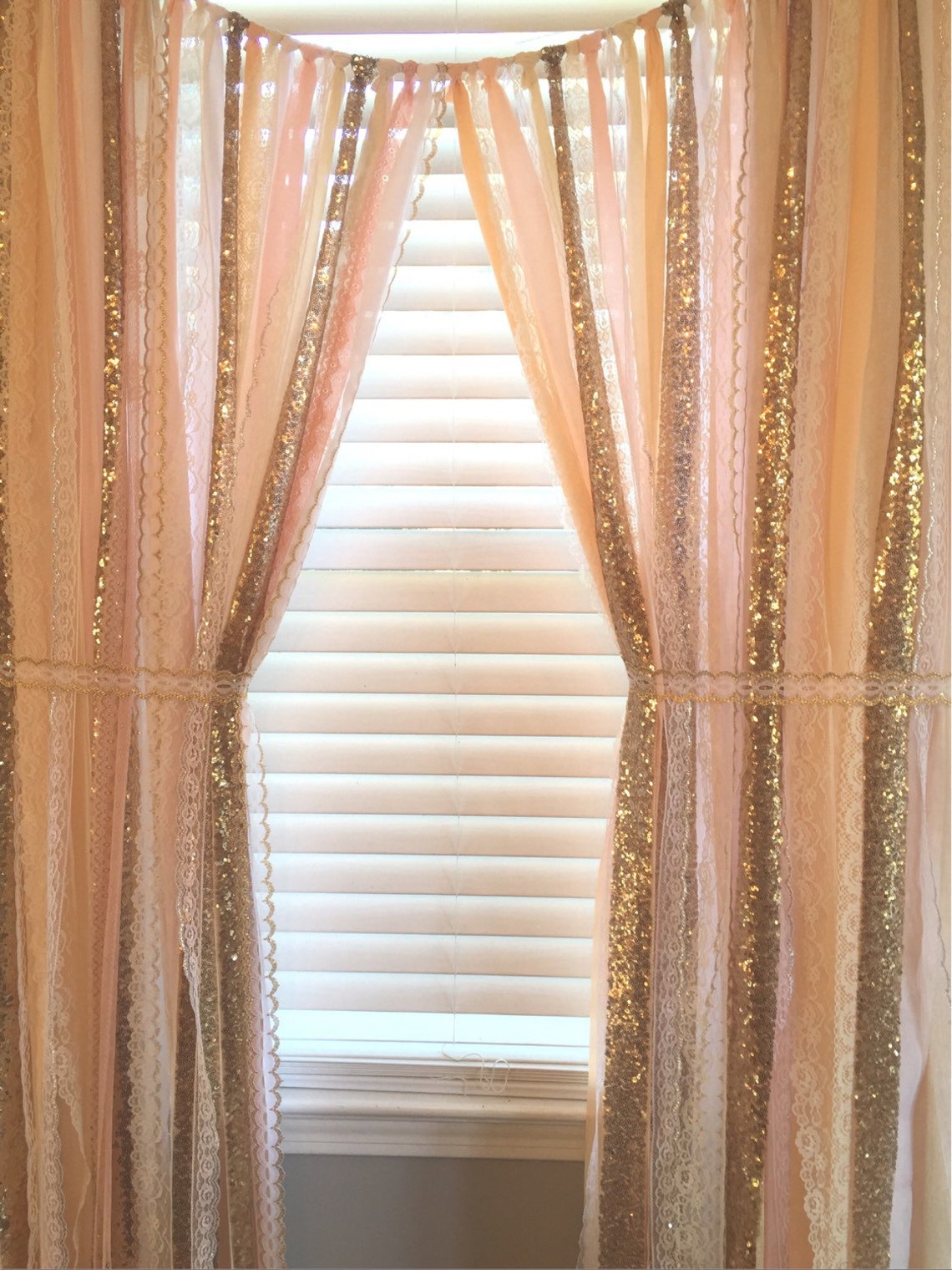 Blush Peach Nude Rose Quartz With Gold Glittery Sequin - Etsy Canada