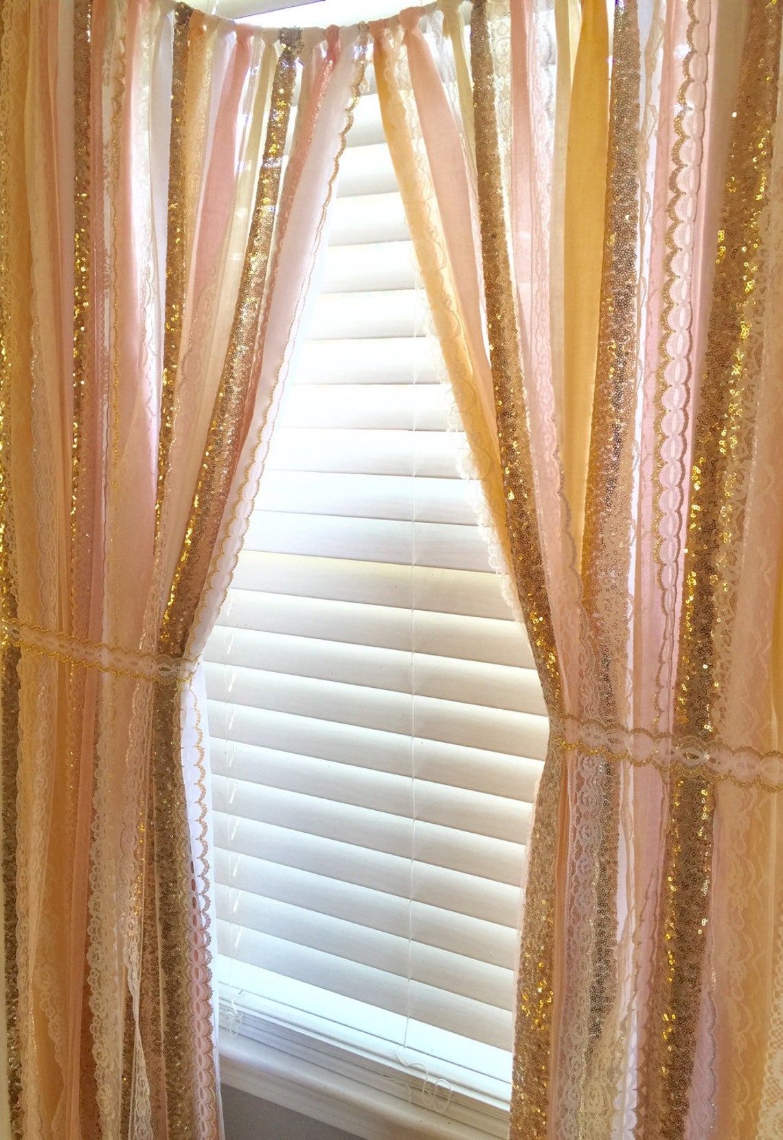 Blush Peach Nude Rose Quartz With Gold Glittery Sequin - Etsy Canada