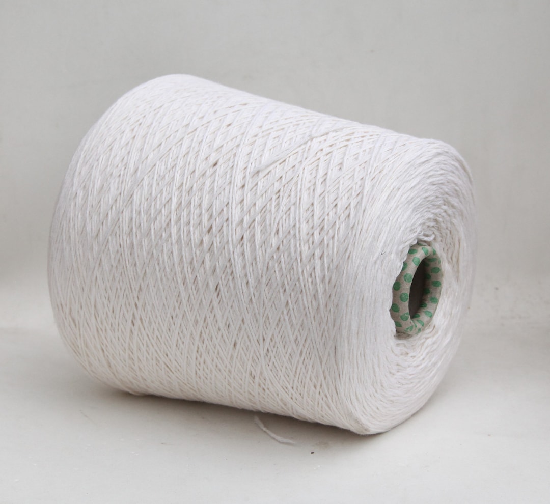 500g Cone of Yak / Silk / Wool Yarn on Cone, Undyed Yarn, Fingering ...