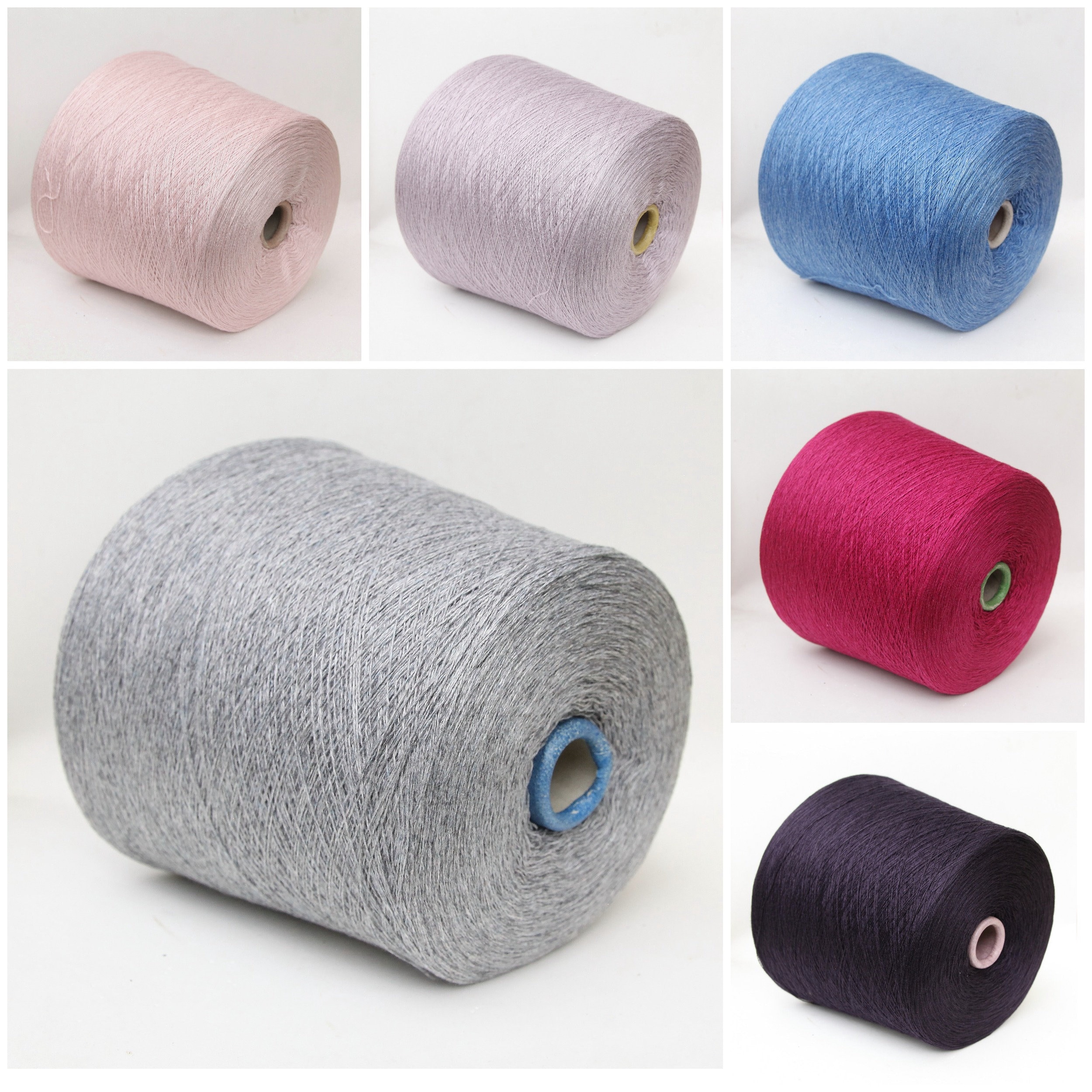 Cashmere / silk yarn on cone, lace weight yarn for knitting, weaving ...