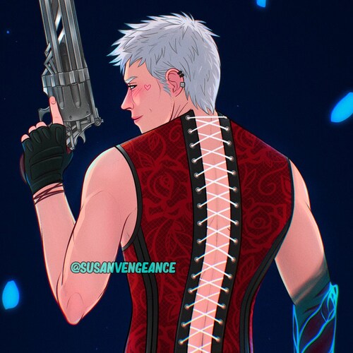Nero Devil May Cry 5 Tattoo Metallic Print 5x7 - Etsy