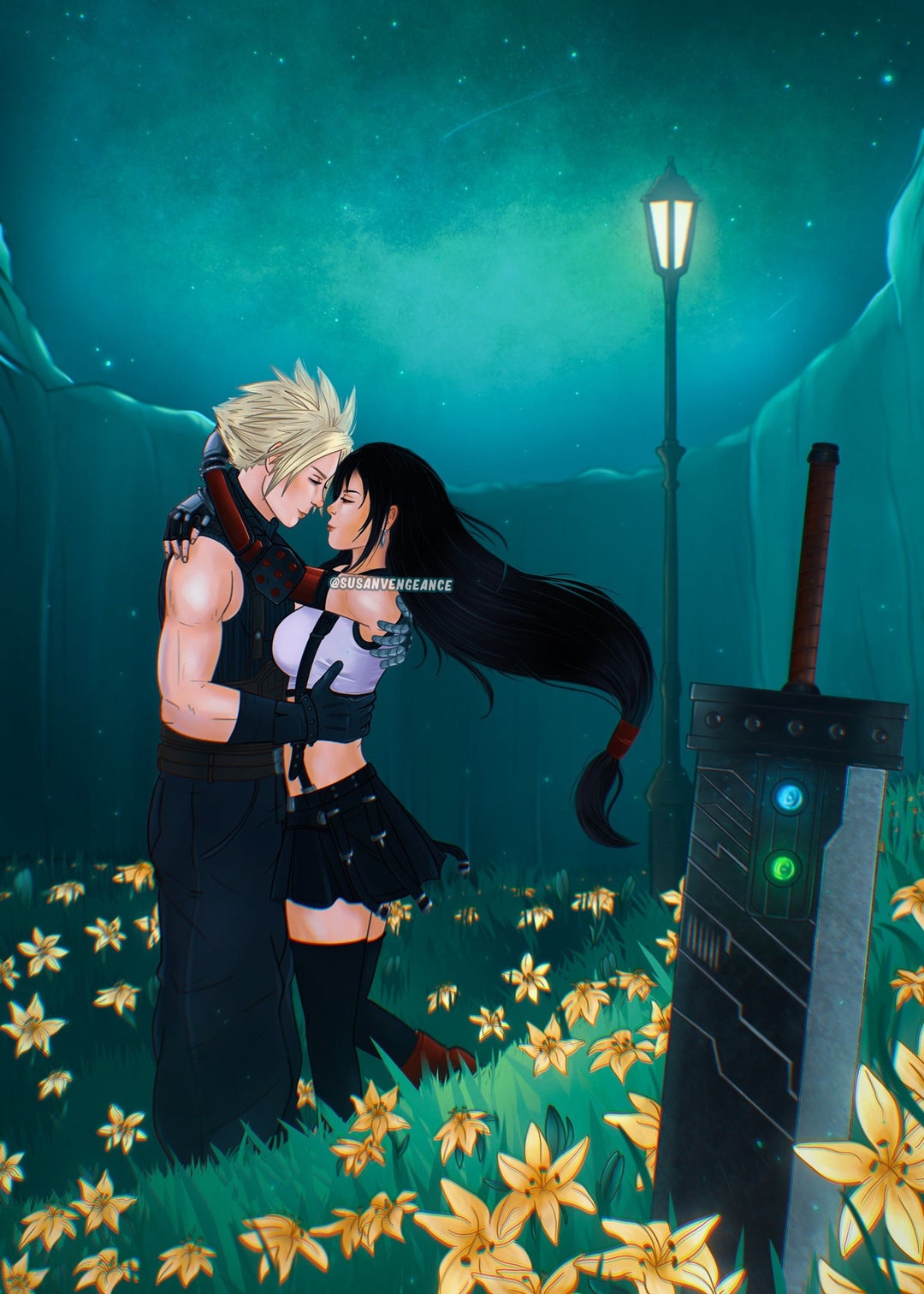 Cloud Strife Tifa Lockhart Promise Cloti Final Fantasy 7 Remake ...