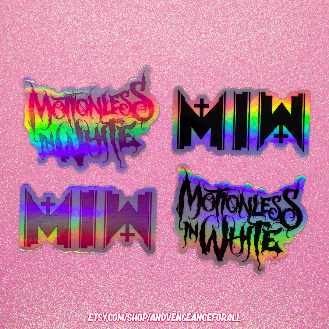 Motionless in White Girlypop 3 Inch Holographic Vinyl Stickers - Etsy