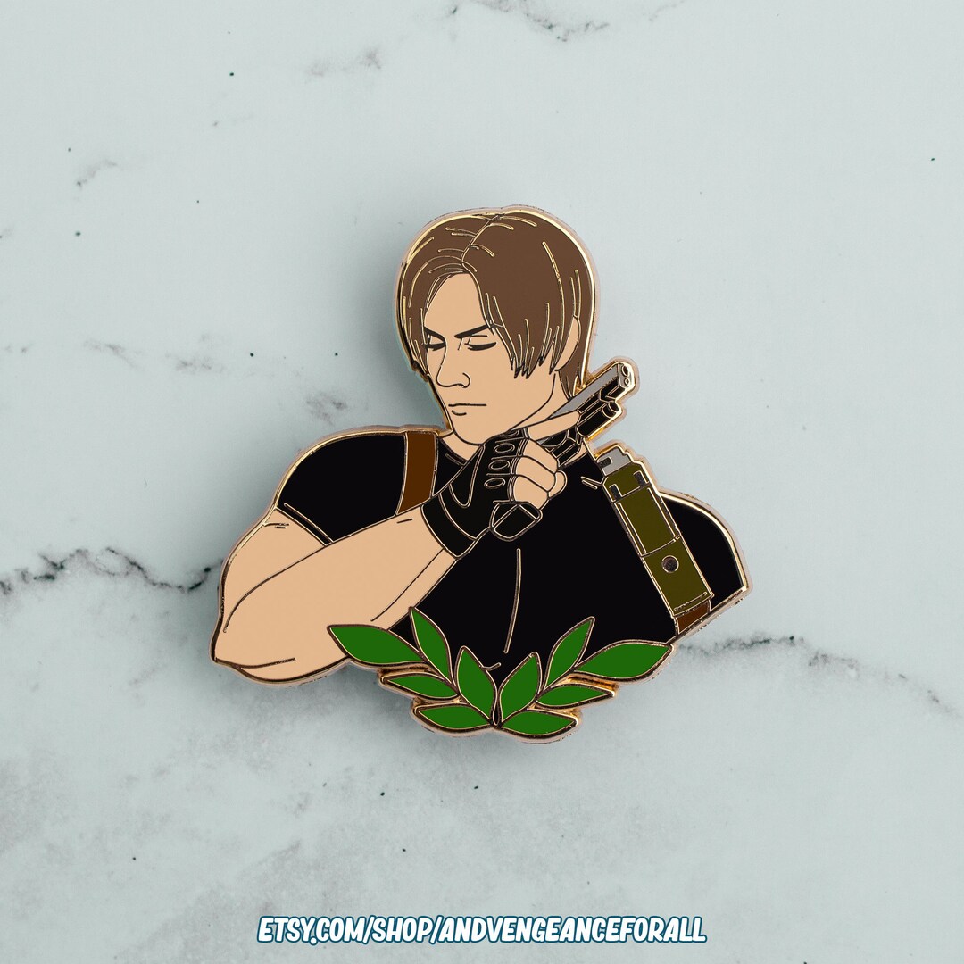 Leon S Kennedy Resident Evil Jumbo Enamel Pin - Etsy
