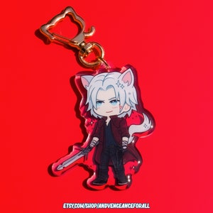 Devil May Cry Kitty Acrylic Charm Keychains - Etsy