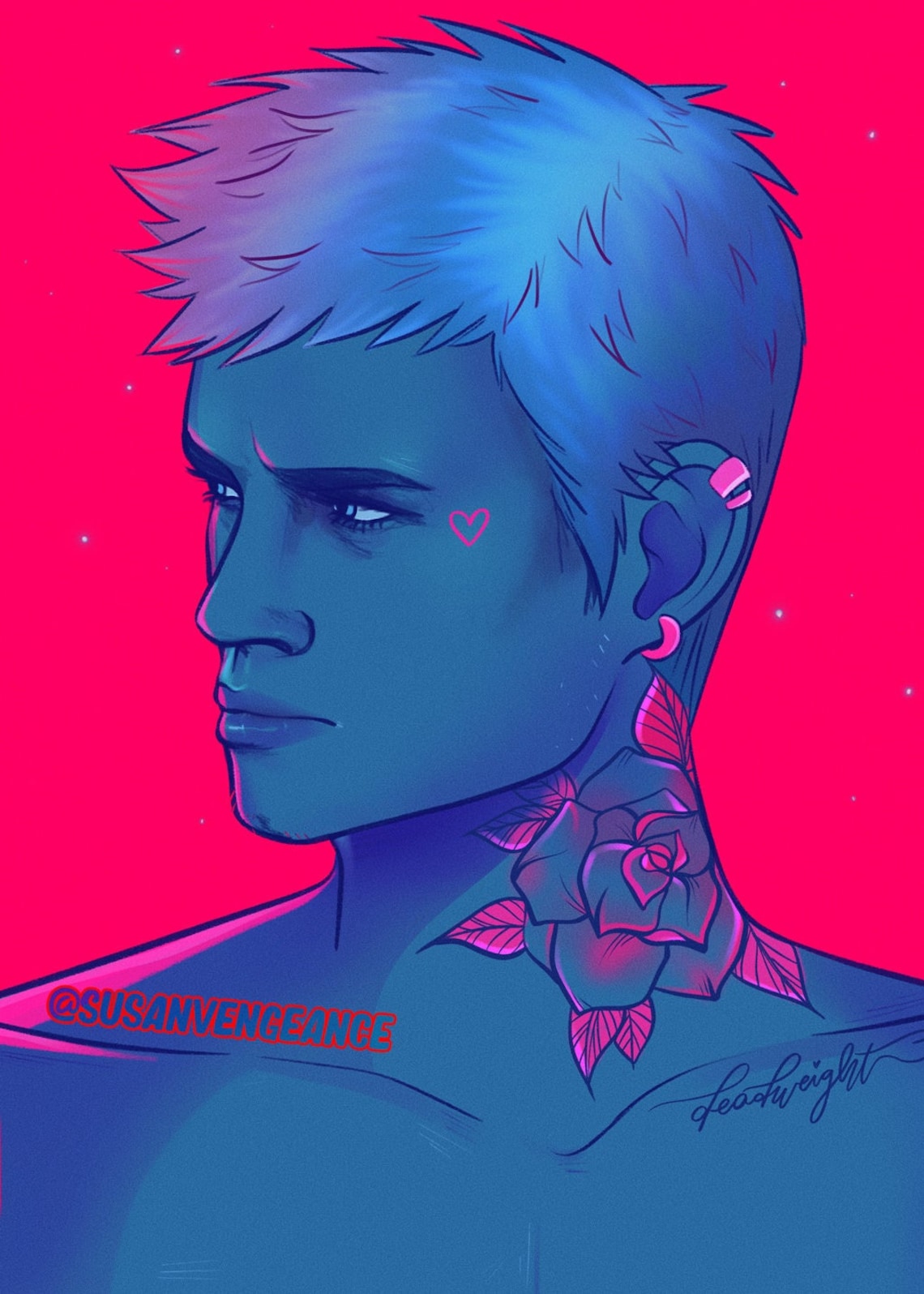 Nero Devil May Cry 5 Tattoo Metallic Print 5x7 - Etsy