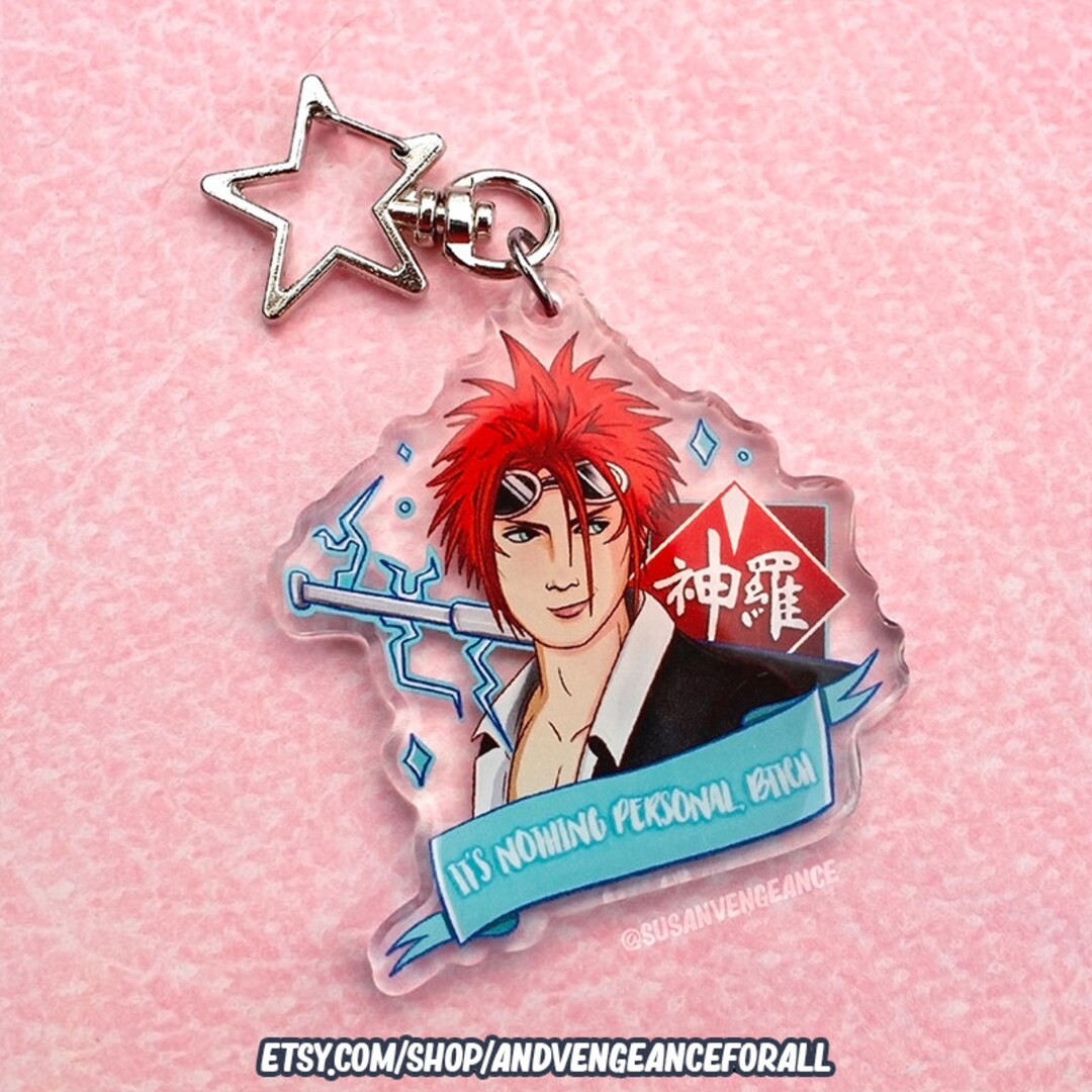 Final Fantasy VII Reno Acrylic Keychain Charm - Etsy