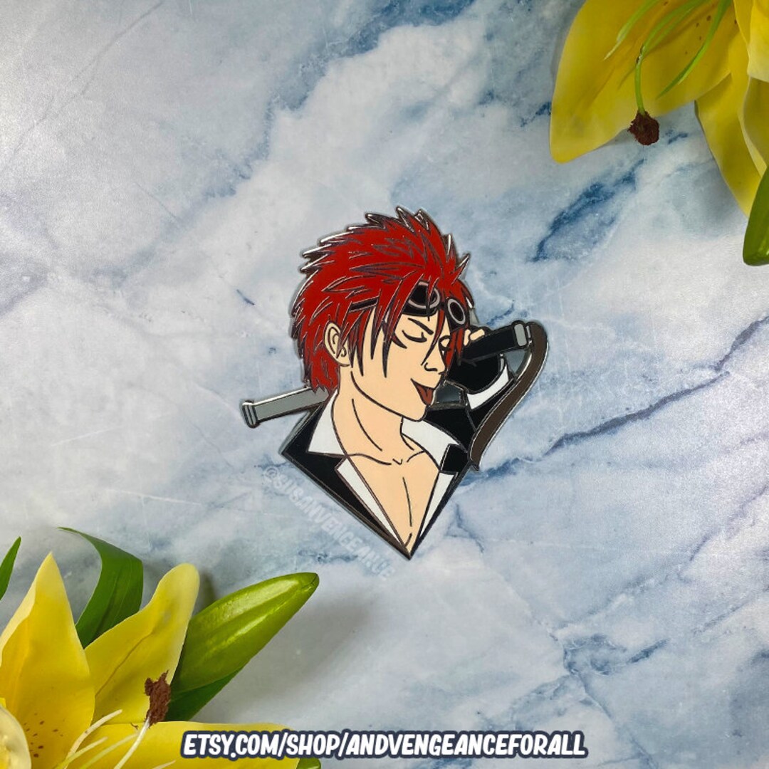 Final Fantasy VII Reno Turks FFVII Jumbo Hard Enamel Pin - Etsy