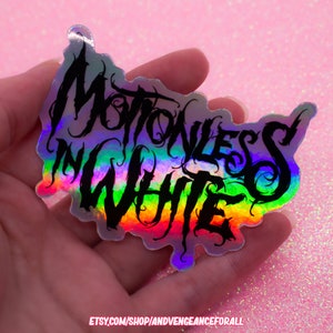 Motionless in White Girlypop 3 Inch Holographic Vinyl Stickers - Etsy