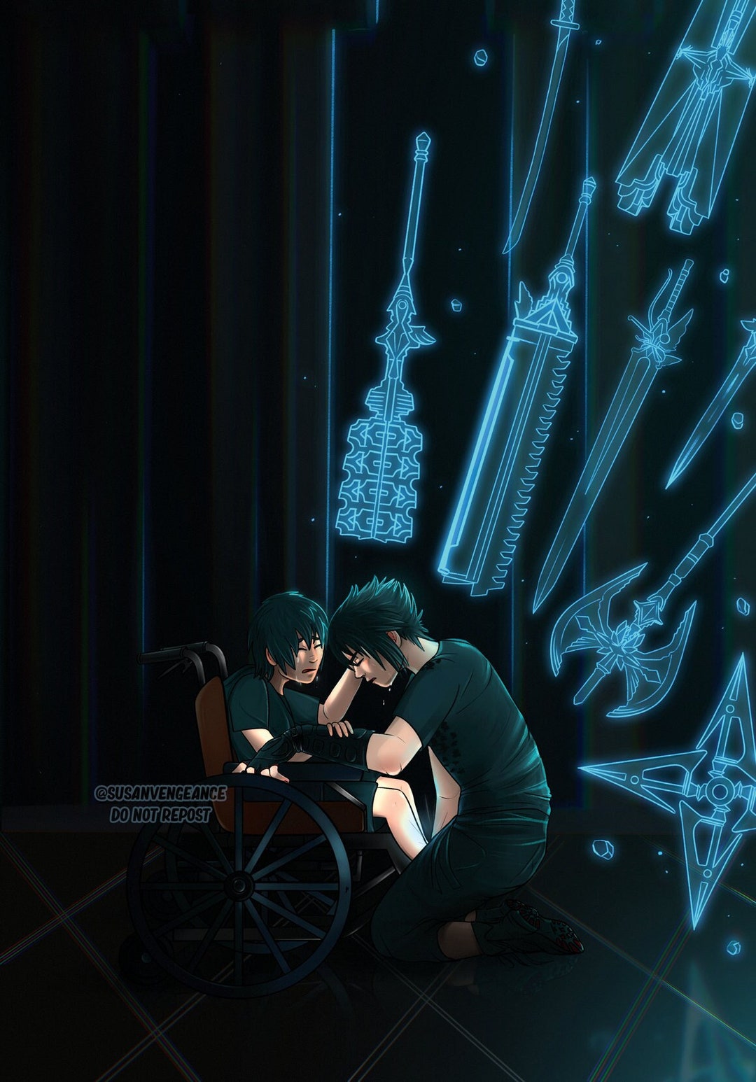 Noctis Final Fantasy XV Armiger Holographic Foil Print 5x7 - Etsy