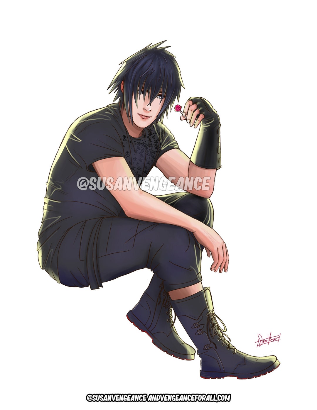 Final Fantasy XV Noctis Lucis Caelum Art Print 11 X 8.5 - Etsy