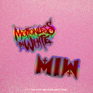 Motionless in White Girlypop 3 Inch Holographic Vinyl Stickers - Etsy