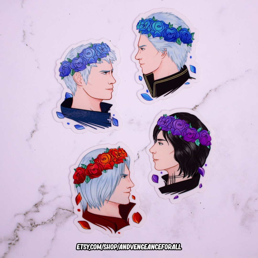 Devil May Cry Roses Vinyl Stickers - Etsy