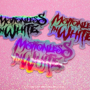 Motionless in White Girlypop 3 Inch Holographic Vinyl Stickers - Etsy