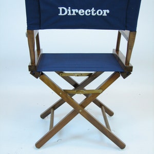 EMBROIDERED Contemporary 18" Director's Chairs / Personalized / Table ...