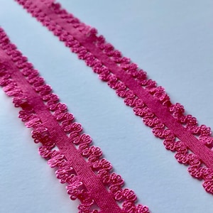 5/8" Hot Pink Picot Edge Stretch Lace Elastic - 5/8 Lace Elastic in 1 ...