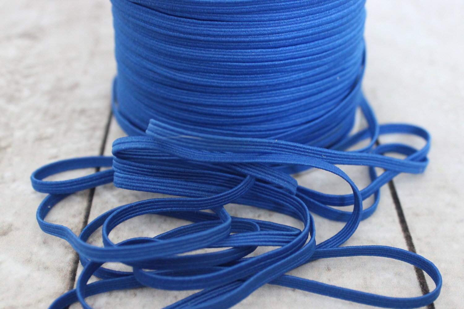 1/8 Royal Blue Skinny Elastic 1/8 inch Elastic For | Etsy